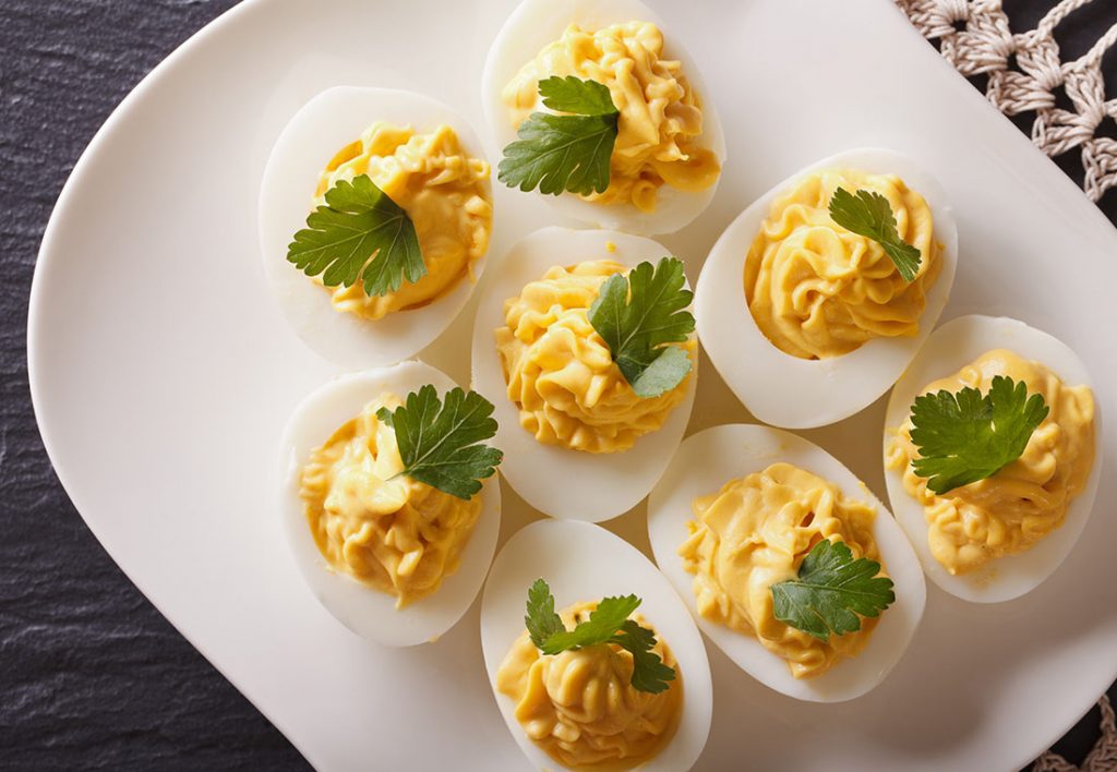 gevulde eieren van slagerij van Loon